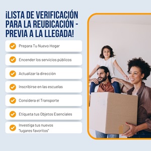¡Lista De Verificación Para La Reubicación – Previa A La Llegada ...